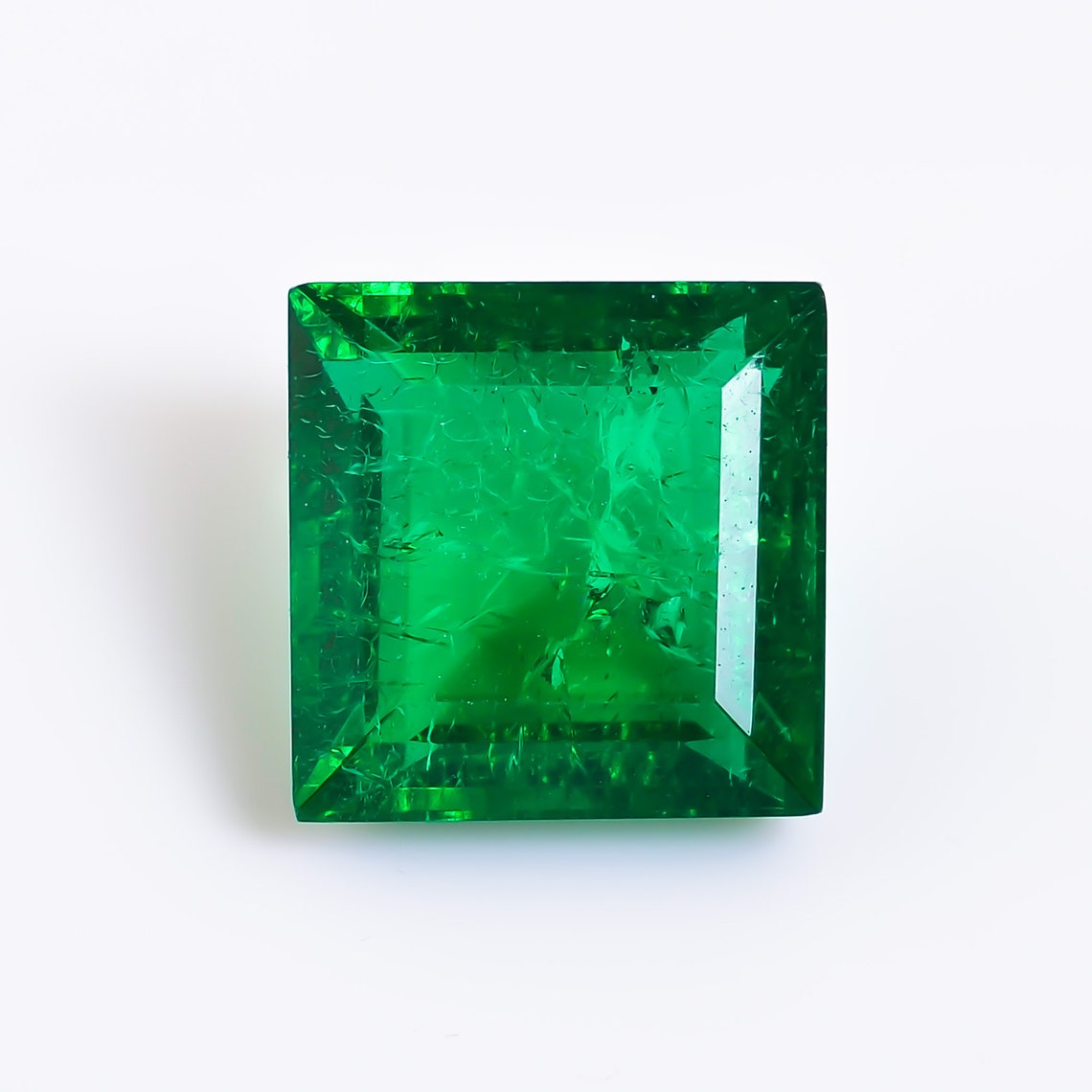 AAA Emerald Cut Stone Square Lab Created Emerald Square Shape - Etsy