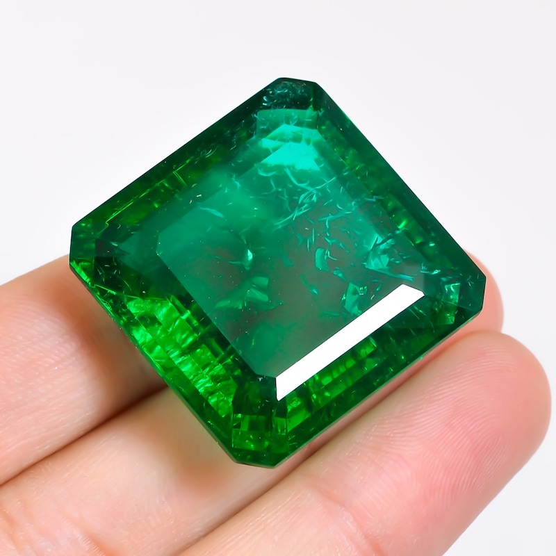 Loose Square Lab Emerald - Etsy
