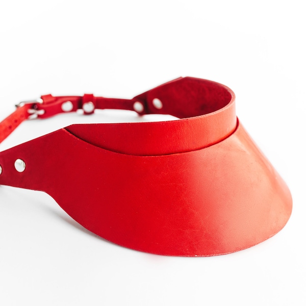 Leather Sun Visor Hat - Etsy