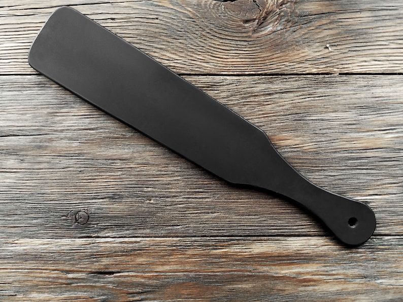 Real Cowhide Saddle Leather Spanking BDSM Paddle Slapper Steel - Etsy