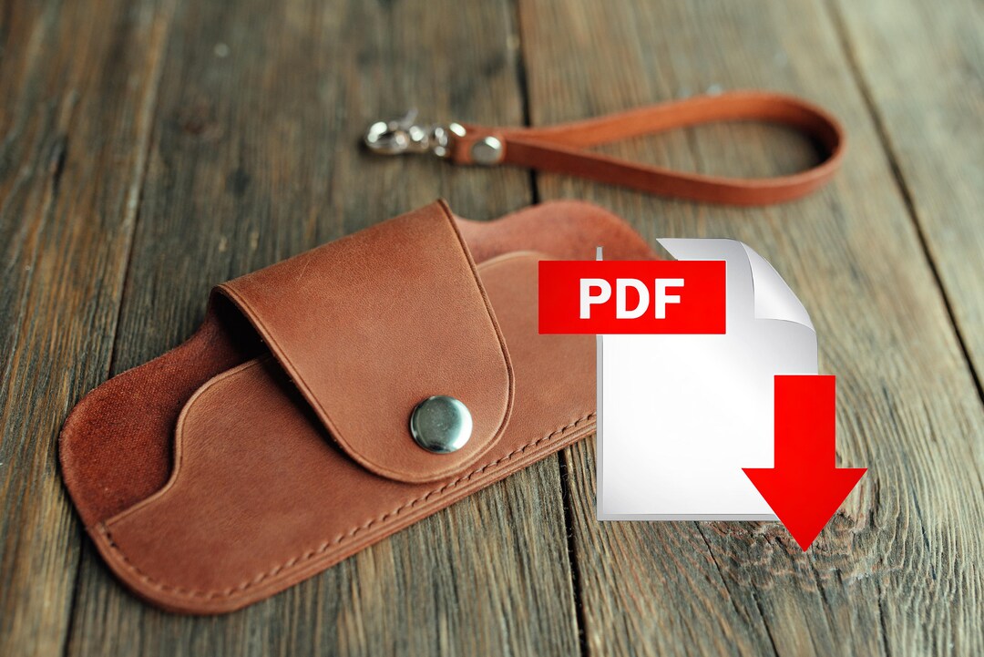 Leather Glasses Case PDF Pattern: Handmade Design (170x80 Mm) - Etsy