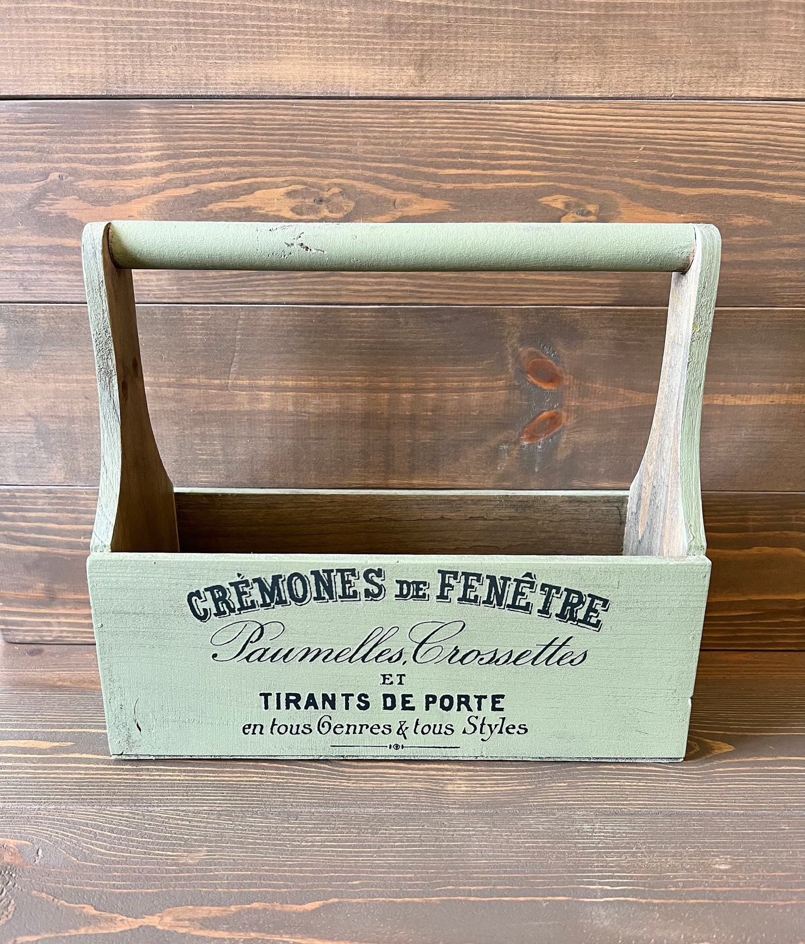 Decorative Planter Box, Decorative Rustic Wood Caddy, Rustic Floral ...