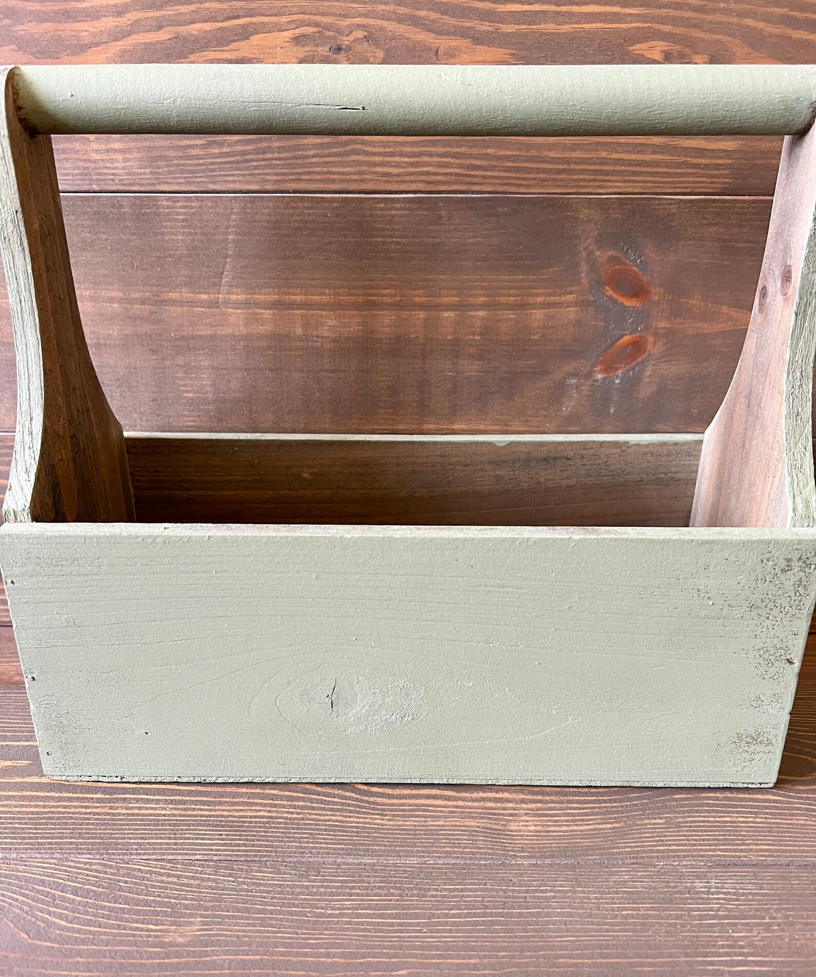 Decorative Planter Box, Decorative Rustic Wood Caddy, Rustic Floral ...