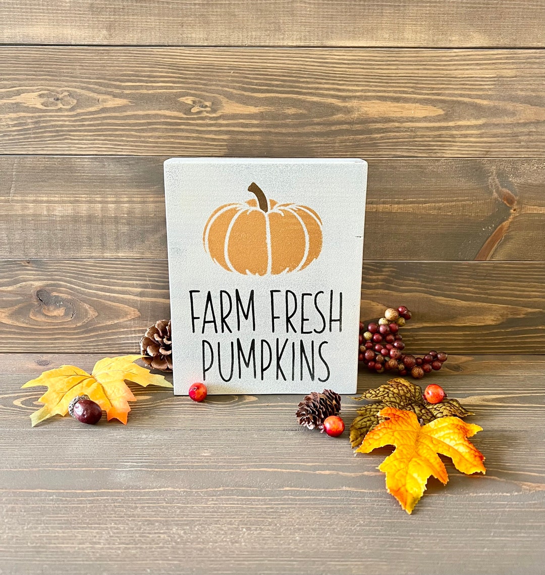 Farm Fresh Pumpkins Sign, Pumpkins Sign, Pumpkins Home Decor, Fall Home ...