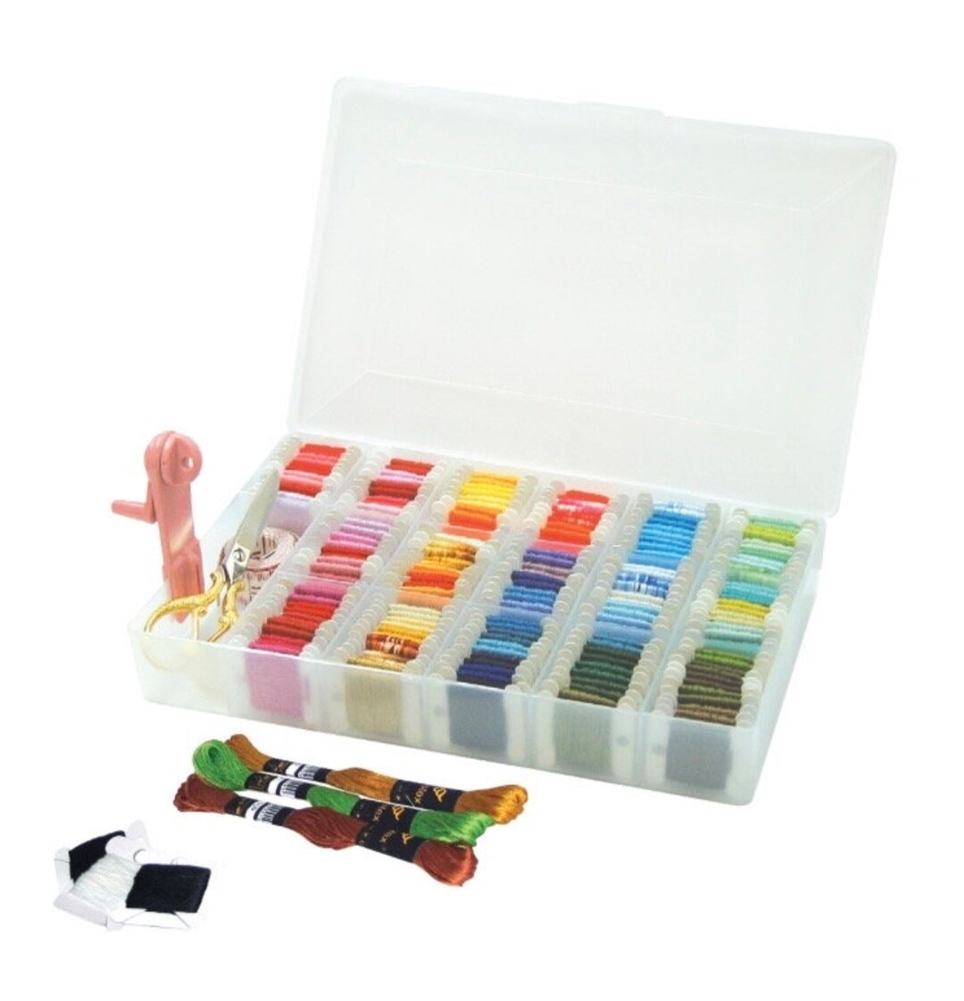 Hemline Embroidery Thread Organiser Large, Thread Organiser, Plastic ...