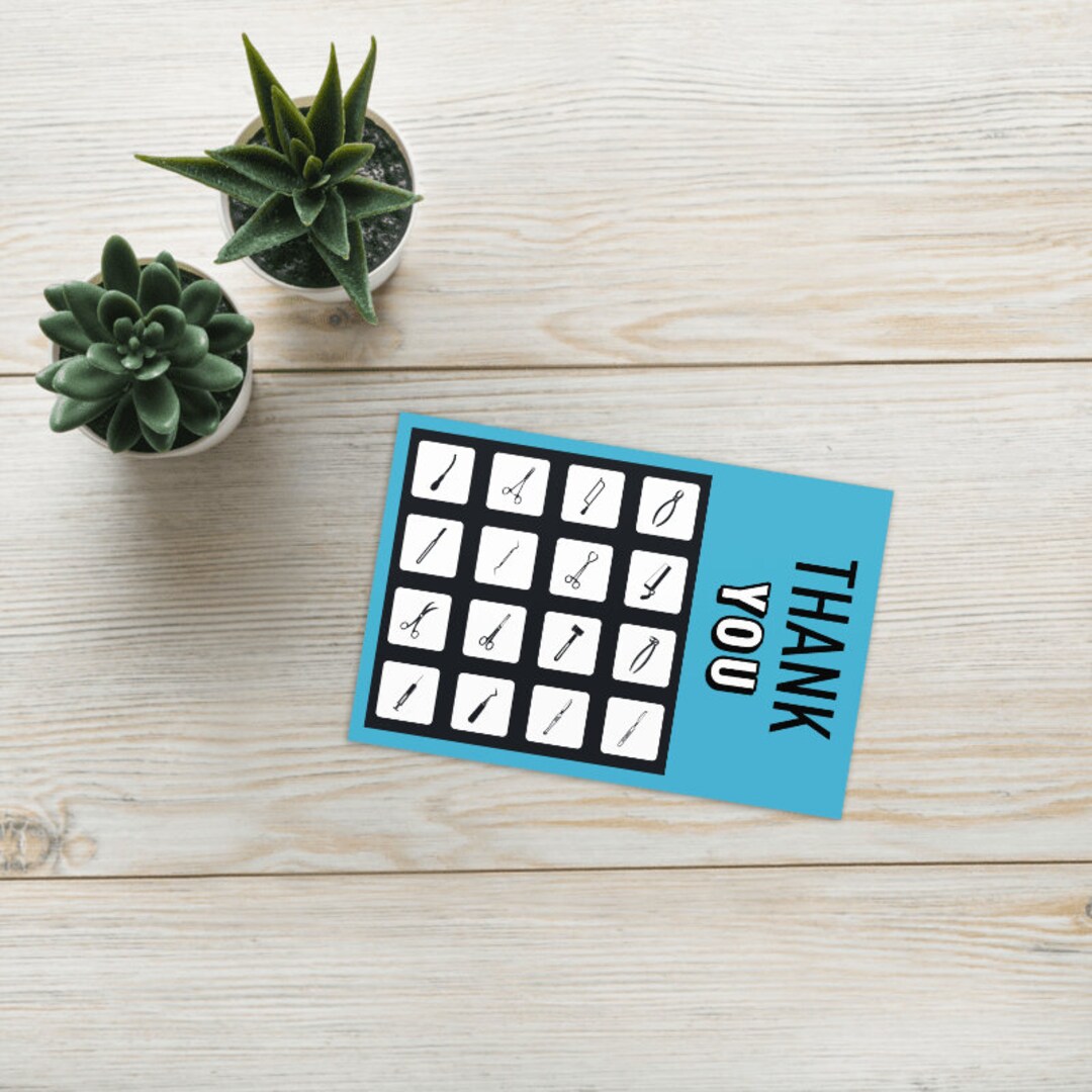 Sterile Processing Thank You Card Greeting Card - Etsy