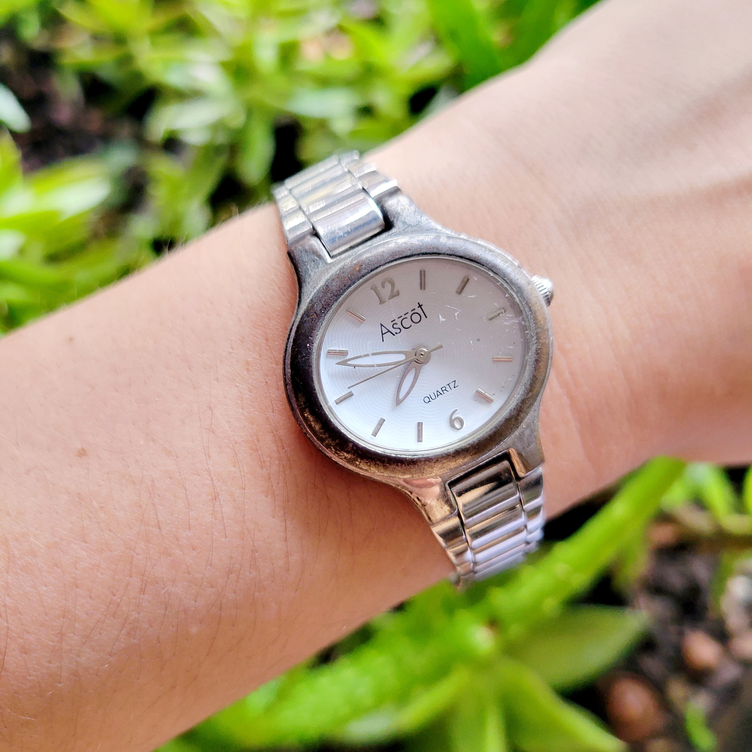 Vintage Ascot Quartz Classic Silver Watch - Etsy