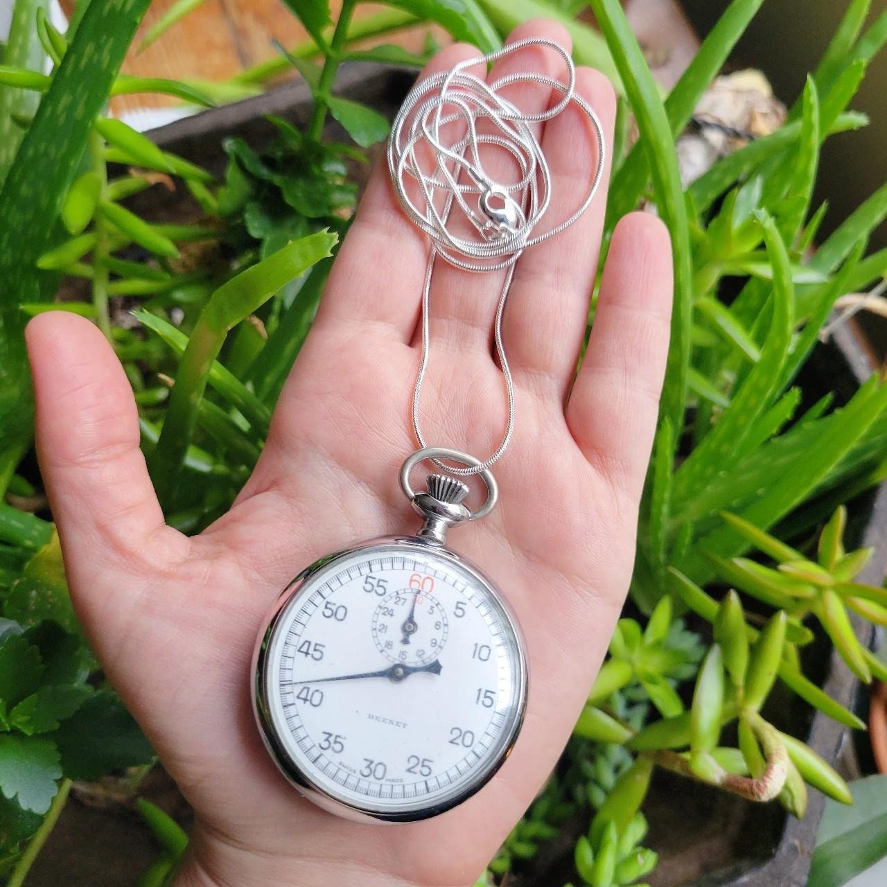 Vintage Brenet Swiss Made Ornate Stop Watch Necklace - Etsy