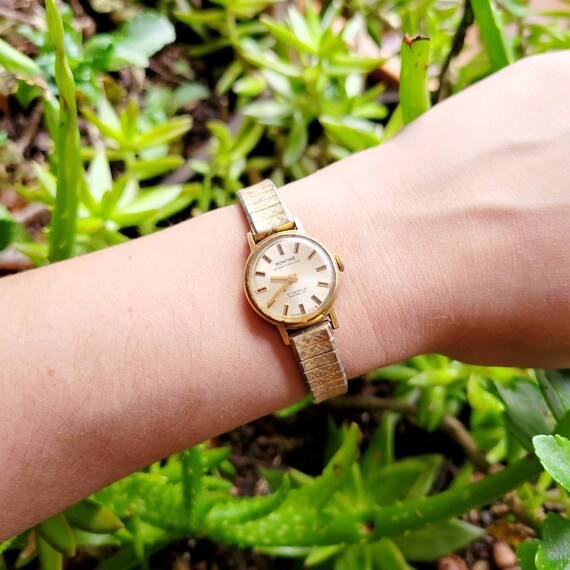 Vintage Swiss Montine 17 Jewels Incablox Gold Classic… - Gem
