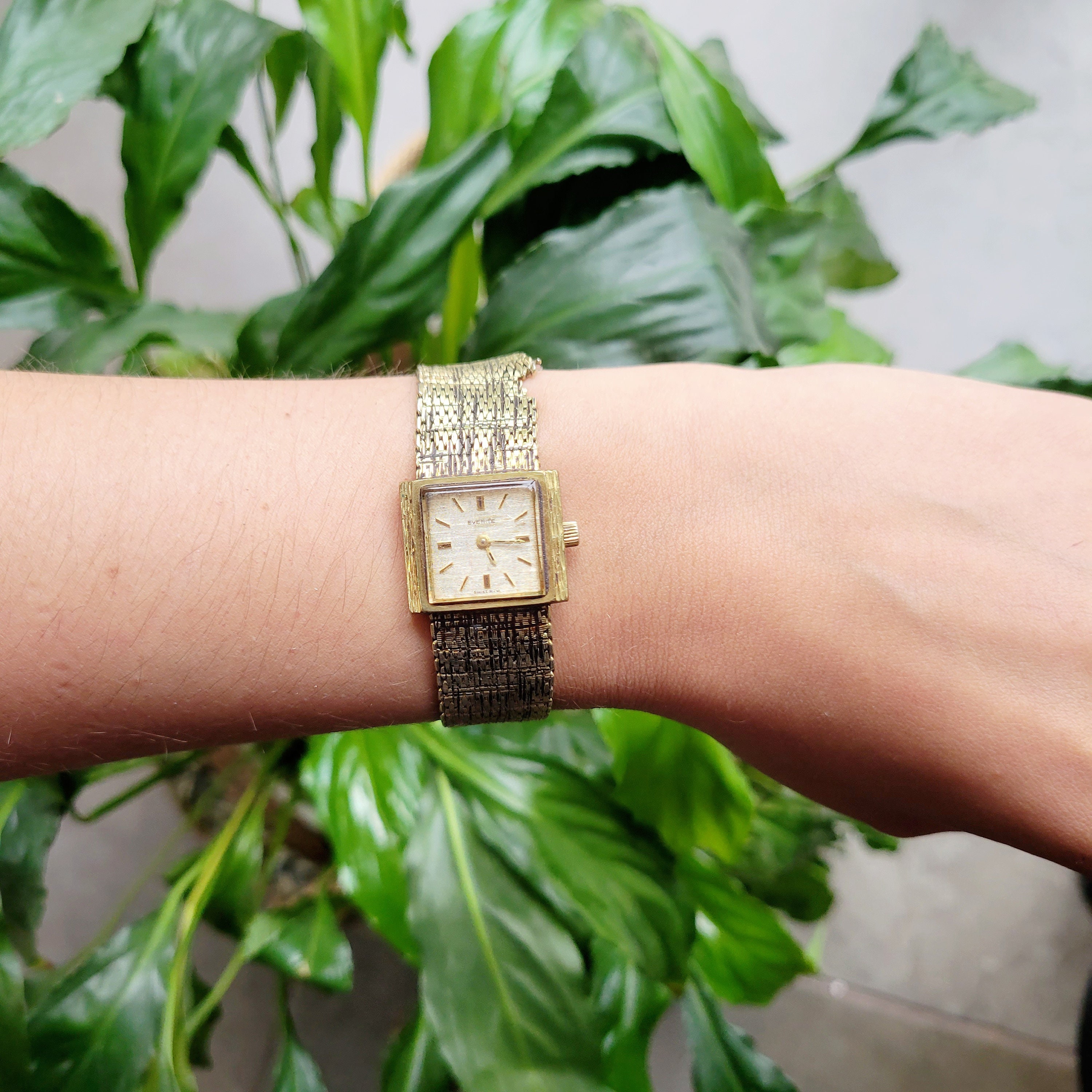 Vintage Swiss Everite Gold Watch - Etsy