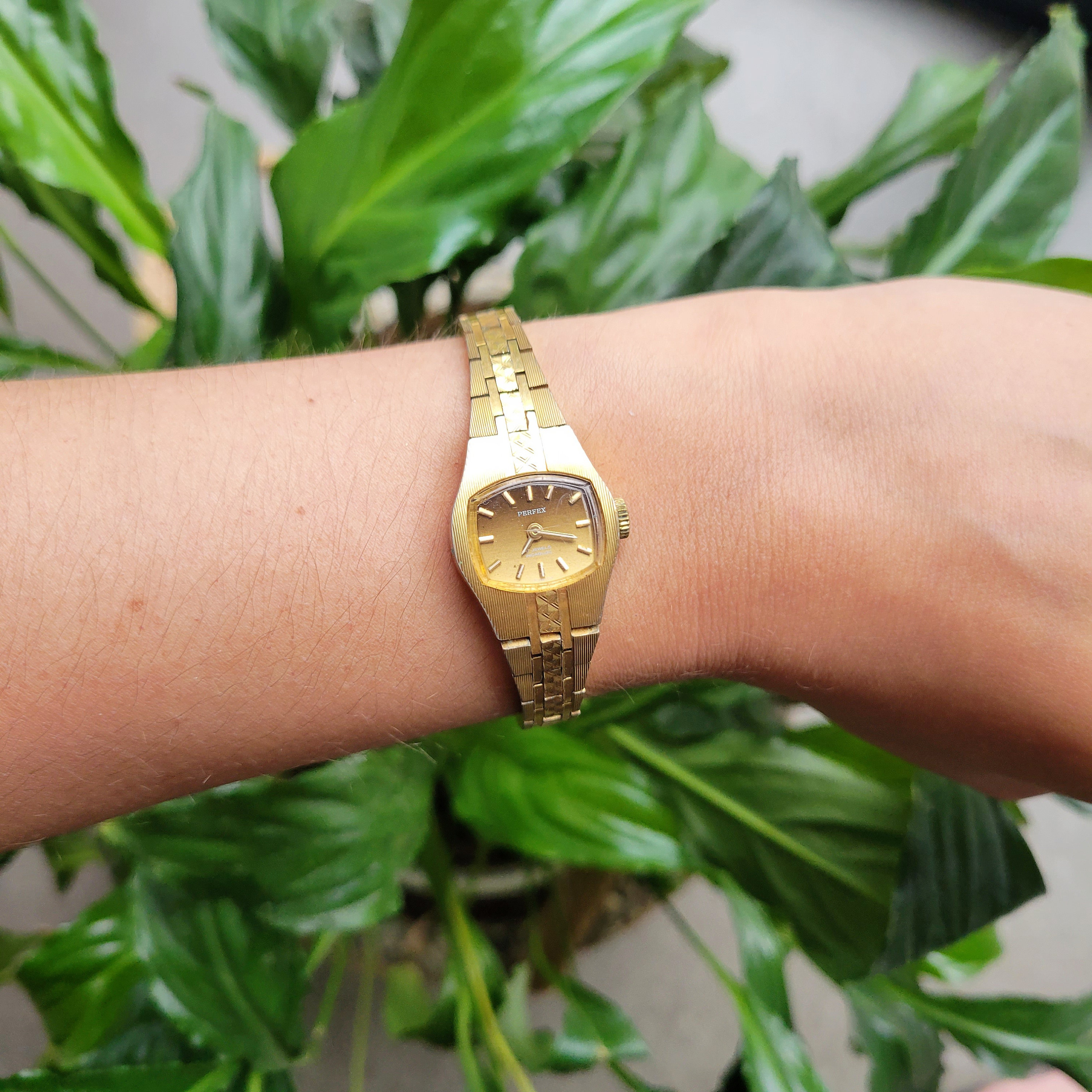 Vintage Perfex 17 Jewels Incabloc Classic Gold Watch - Etsy
