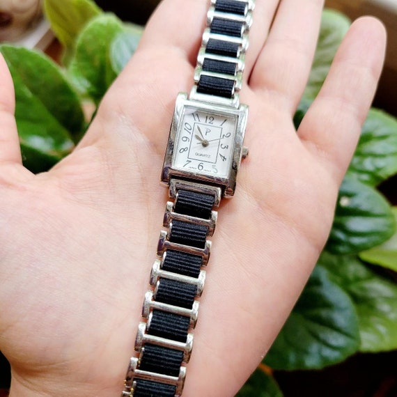 Classic Quartz Silver & Black Watch - Gem