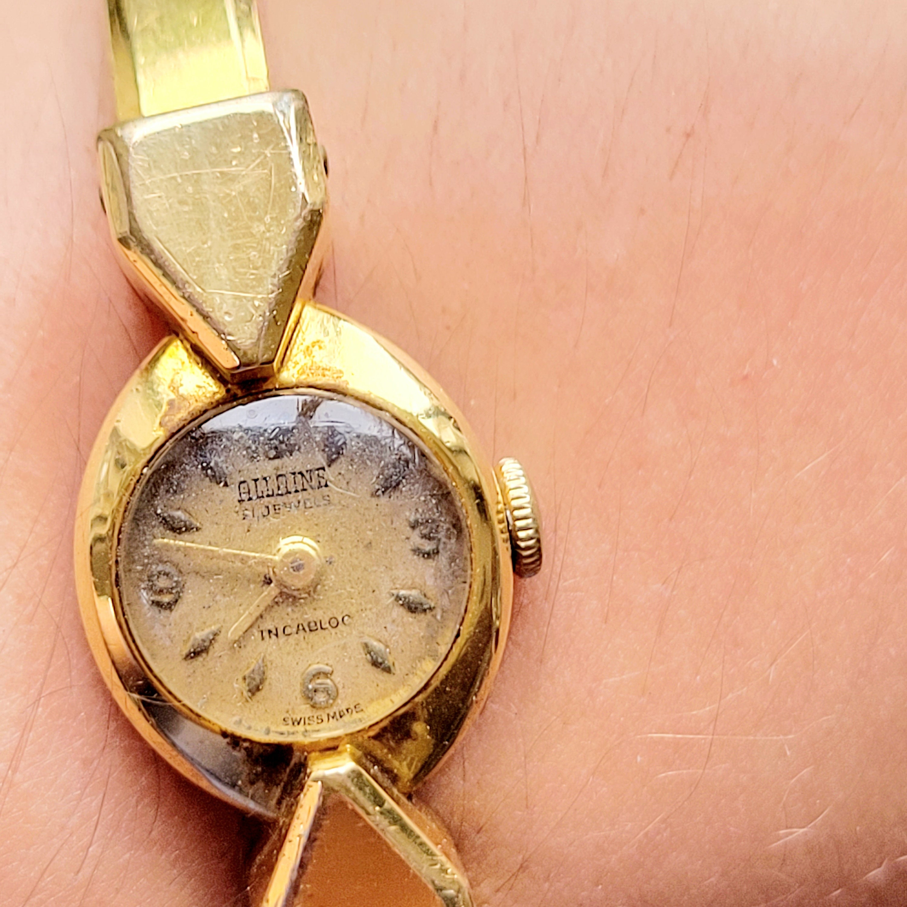 Vintage 20 Micron Gold Allaine 21 Jewels Dainty Incabloc Watch - Etsy