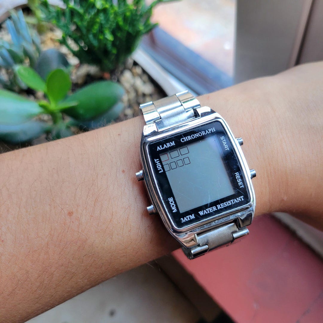 Vintage Chronograph Alarm Watch - Etsy