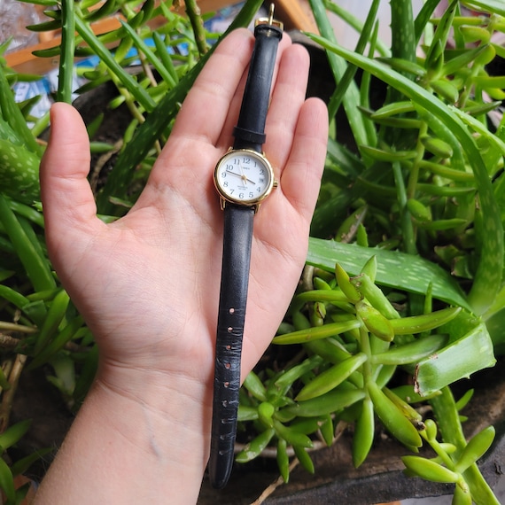 Vintage Timex WR 30M Indiglo Classic Genuine Leather … - Gem