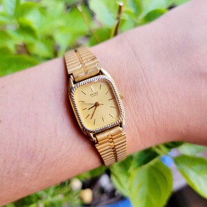 Vintage Seiko Quartz Classic Gold Womens Womans Square Rectangular Watch - Etsy