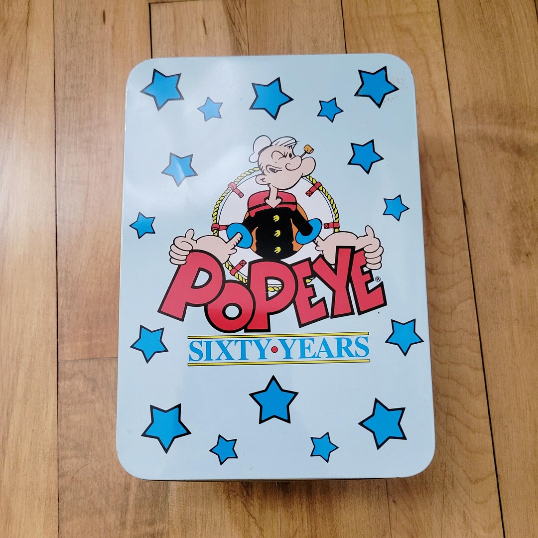 Vintage 1988 Popeye Classic Metal Box - Etsy