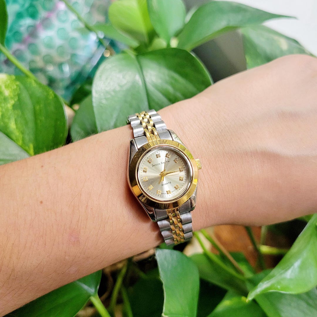 Jaclyn Smith Gold & Silver Quartz Classic Watch - Etsy