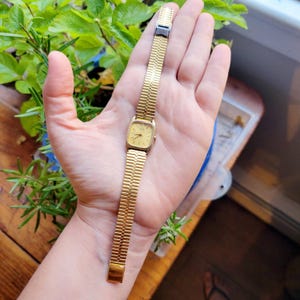 Vintage Seiko Quartz Classic Gold Womens Womans Square Rectangular Watch - Etsy