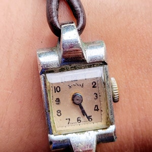 Vintage Swiss Services Cord Watch - Etsy