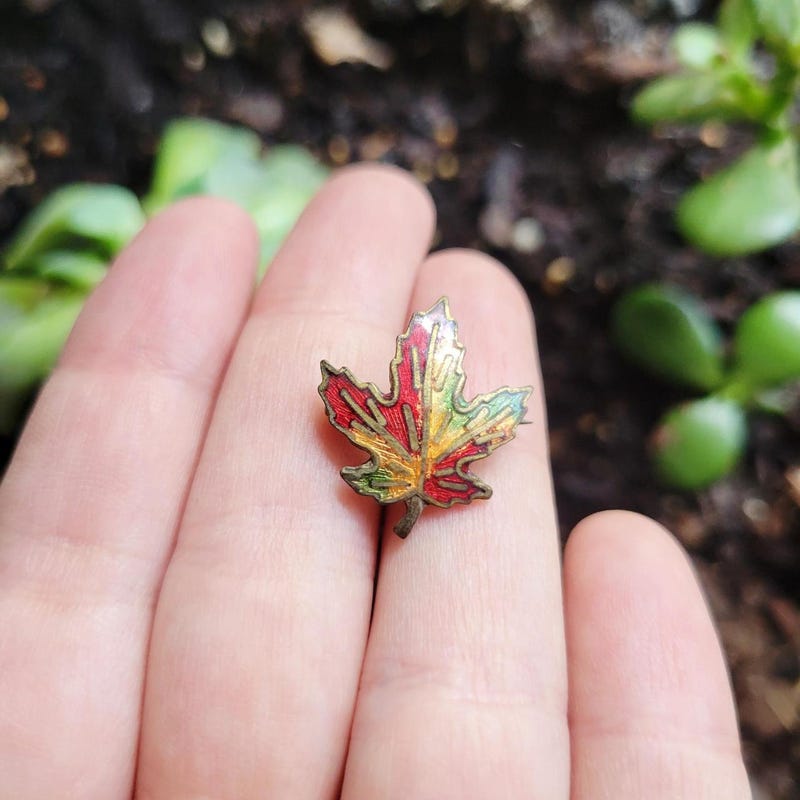 Autumn Leaf Brooch - Etsy