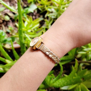 Vintage Swiss Swissam 17 Jewels Gold & Silver Stretch Watch - Etsy