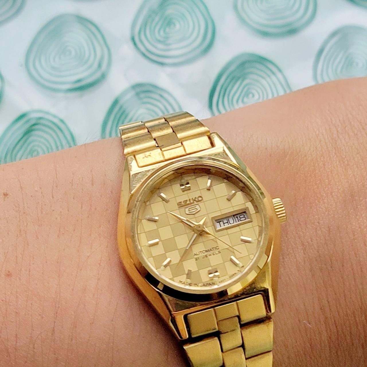 Classic Gold Seiko 21 Jewels Automatic Calendar Watch - Etsy
