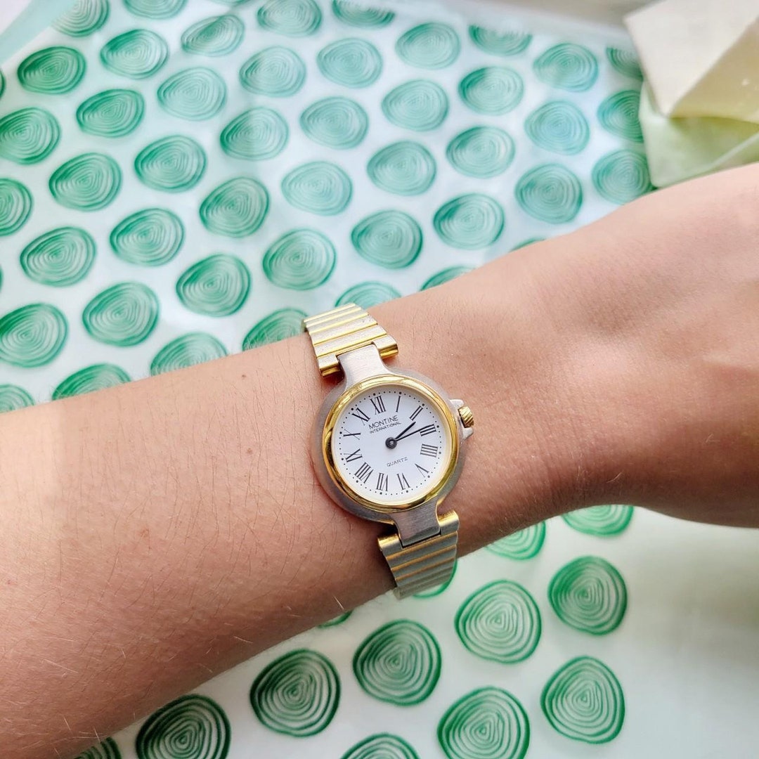 Vintage Montine International Classic Roman Numerals Gold Watch - Etsy