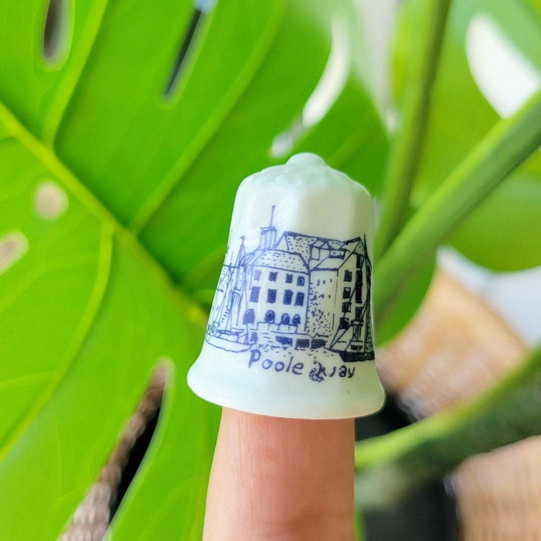 Vintage Poole Quay England Harbor Thimble - Etsy
