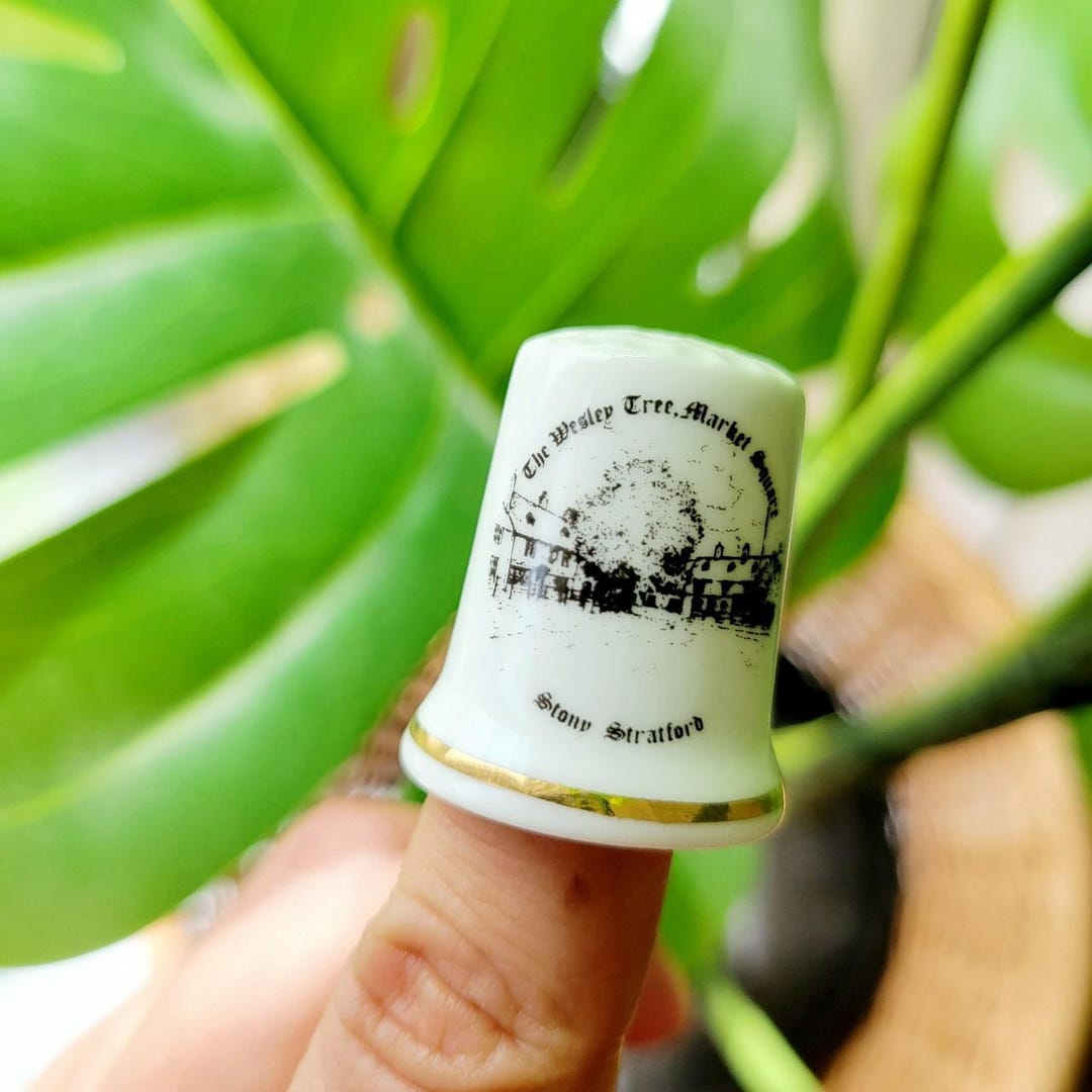 Vintage Ashley Down Stony Stratford Wesley Tree Market Square Fine Bone ...