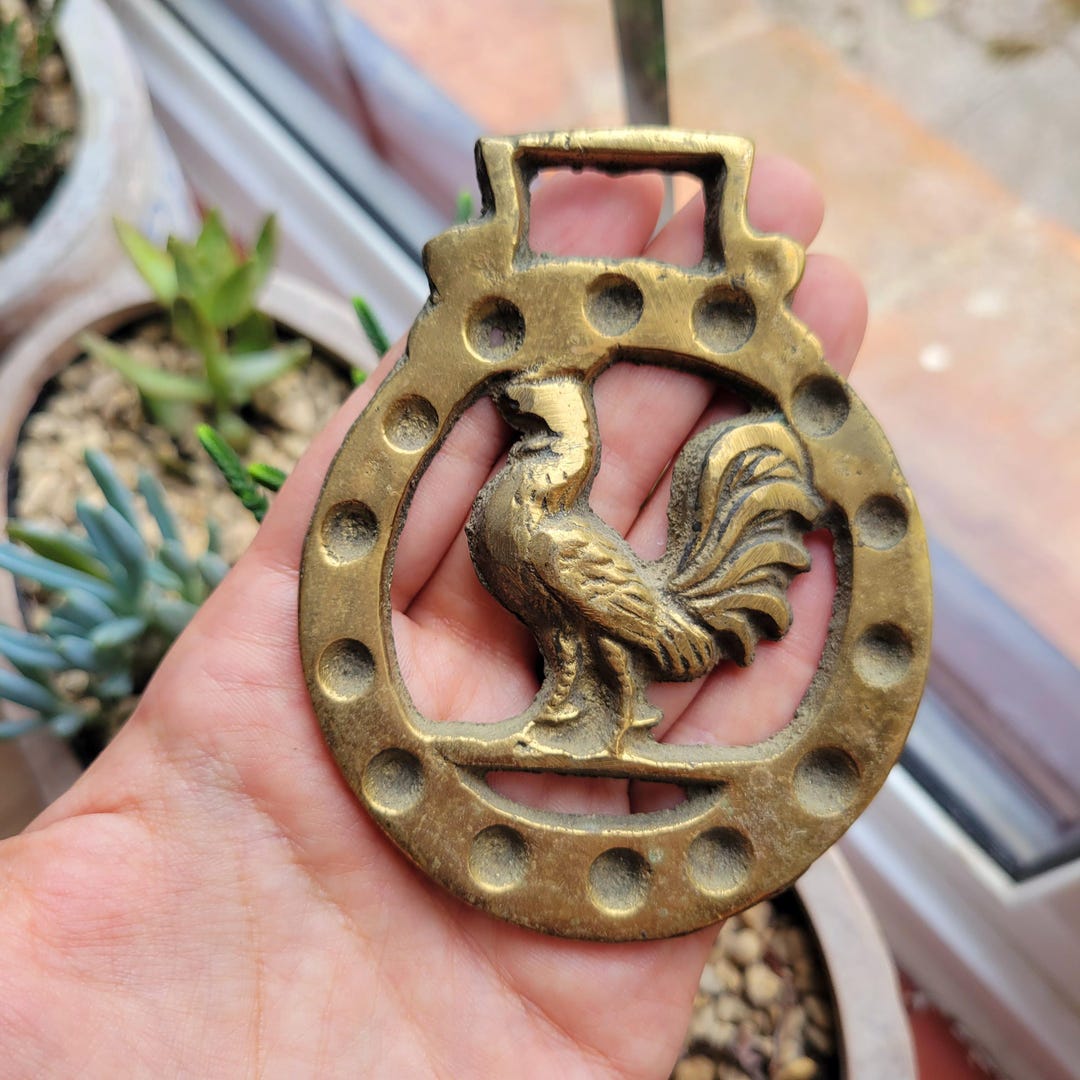 Vintage Horse Brass Rooster Harness Bottle Opener - Etsy