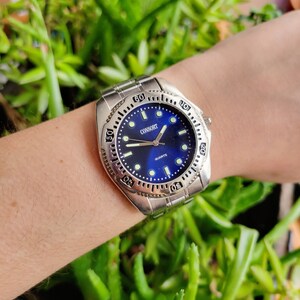 Classic Consort Silver & Navy Quartz Watch - Etsy