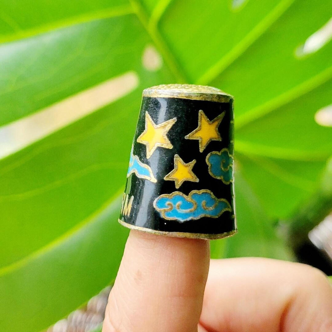 Vintage Moon Stars Night Sky Benidorm Thimble - Etsy