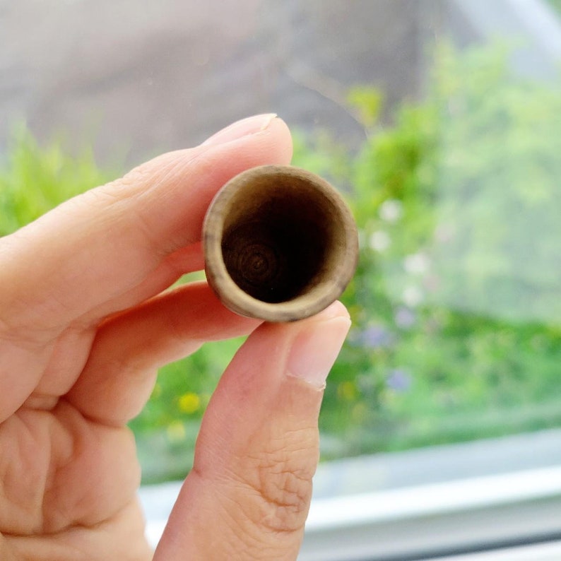 Vintage Tiny Wooden Thimble - Etsy