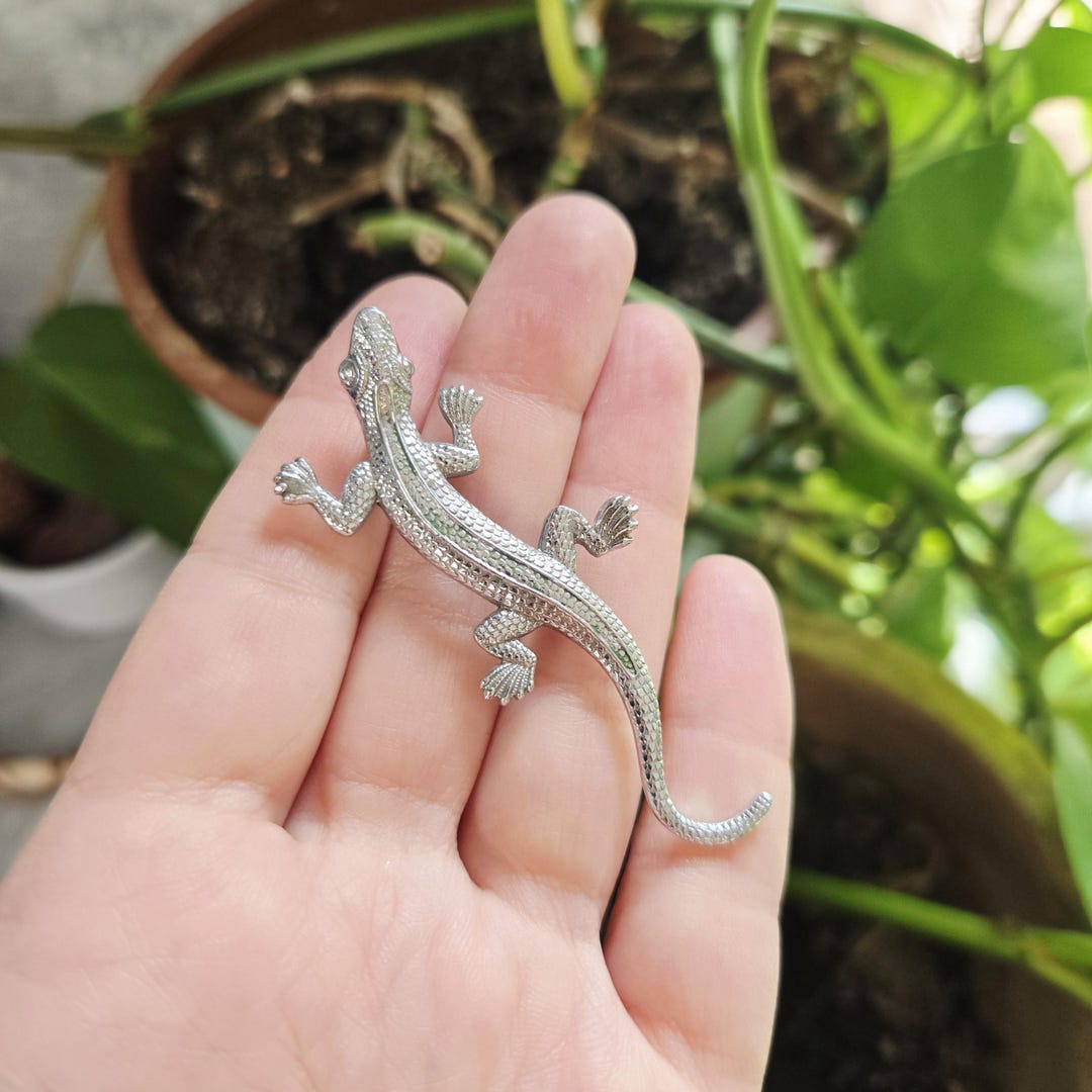 Vintage Silver Lizard Gecko Newt Salamander Lapel Brooch Pin - Etsy