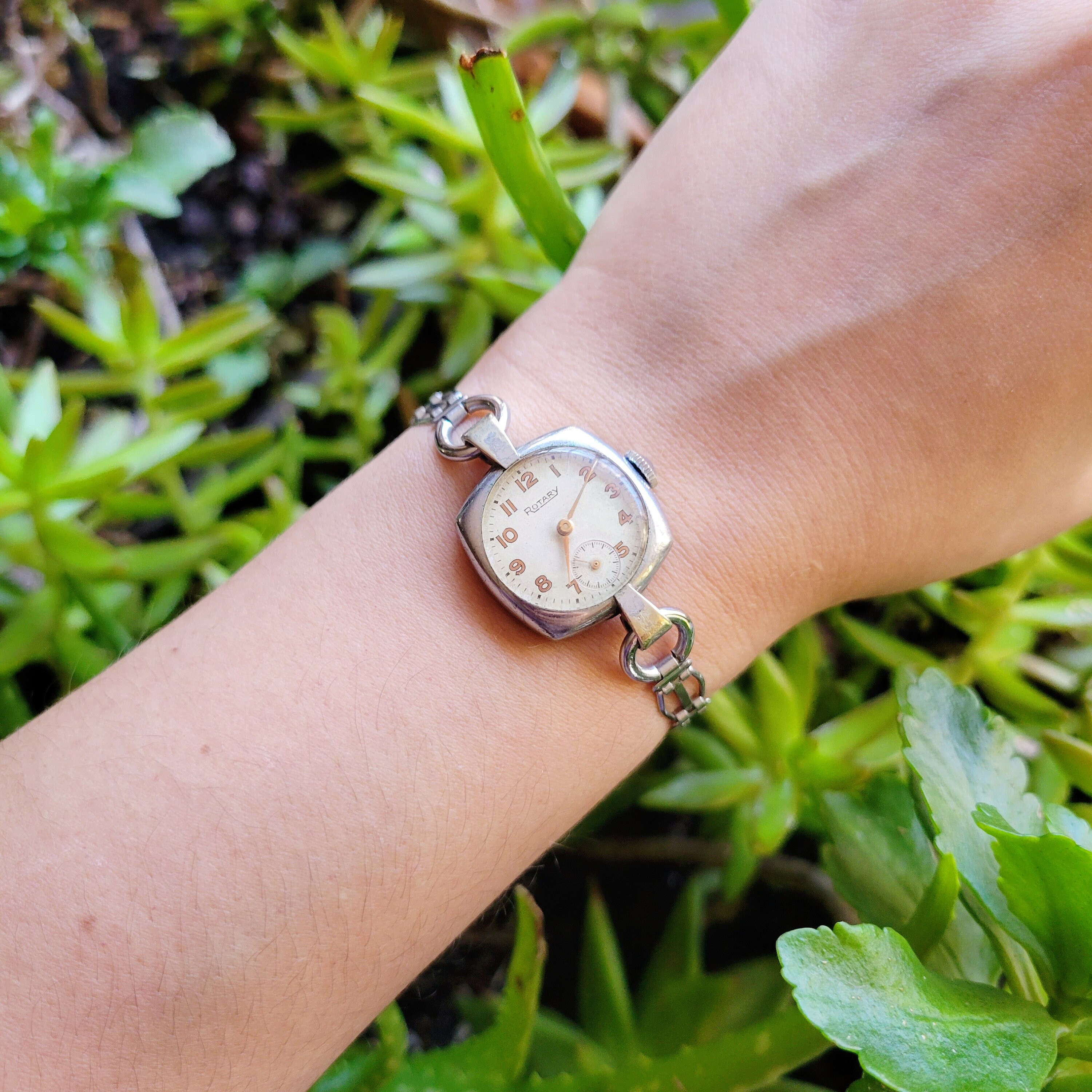 Vintage Rotary Silver Classic Watch With Gold Indices - Etsy