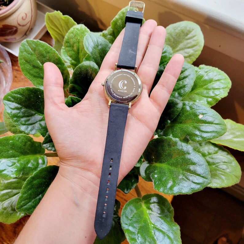 Classic Black & White Rubber Band Watch - Etsy