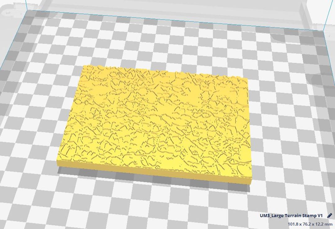 Large - Small Stone Texture Clay Stamp – 3D Printable STL File (digital ...