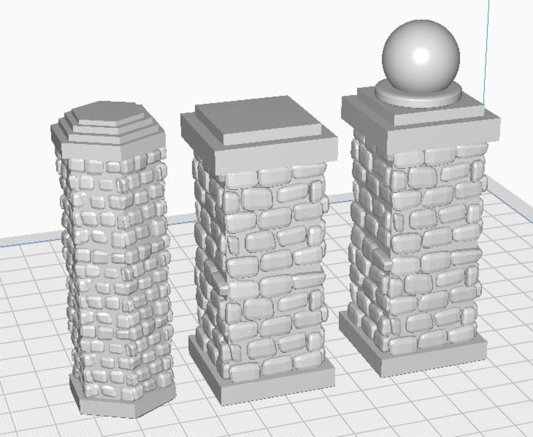 TTRPG Stone Pillars – Modular Terrain STL Files - Etsy