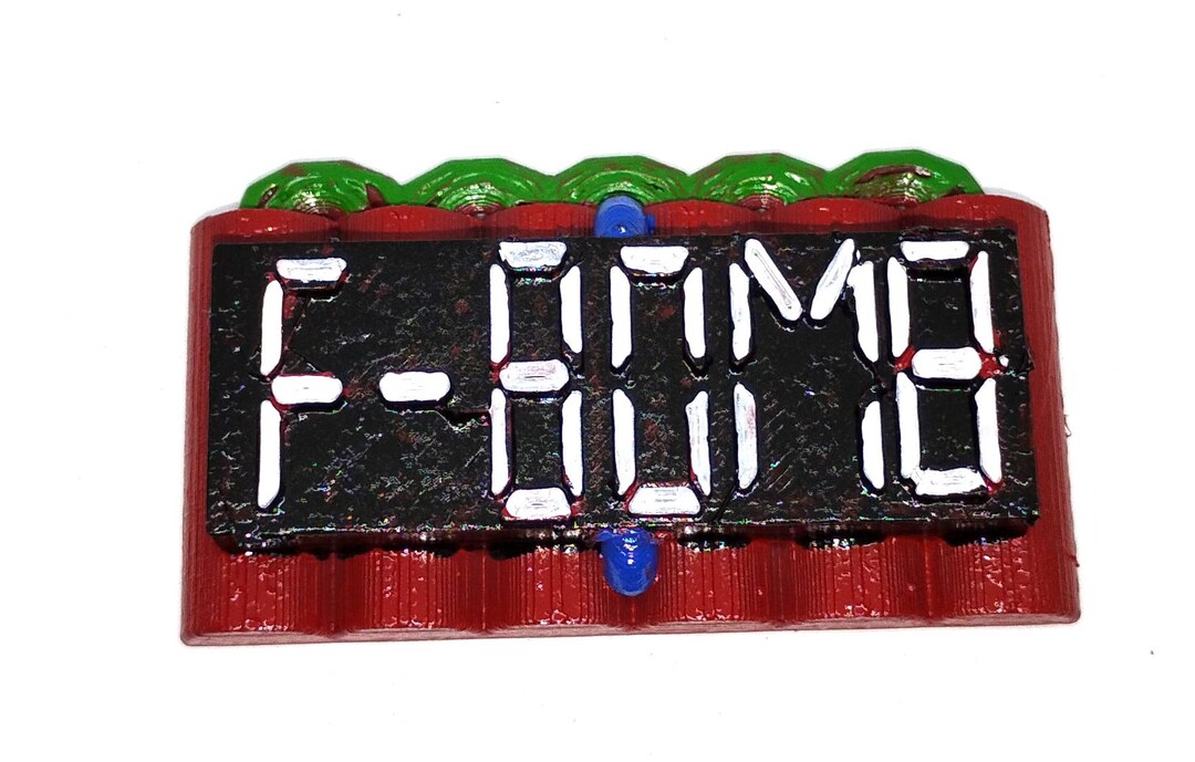 F-bomb Magnet – Hand Painted 3D Printed Bomb Magnet – Funny Fridge ...