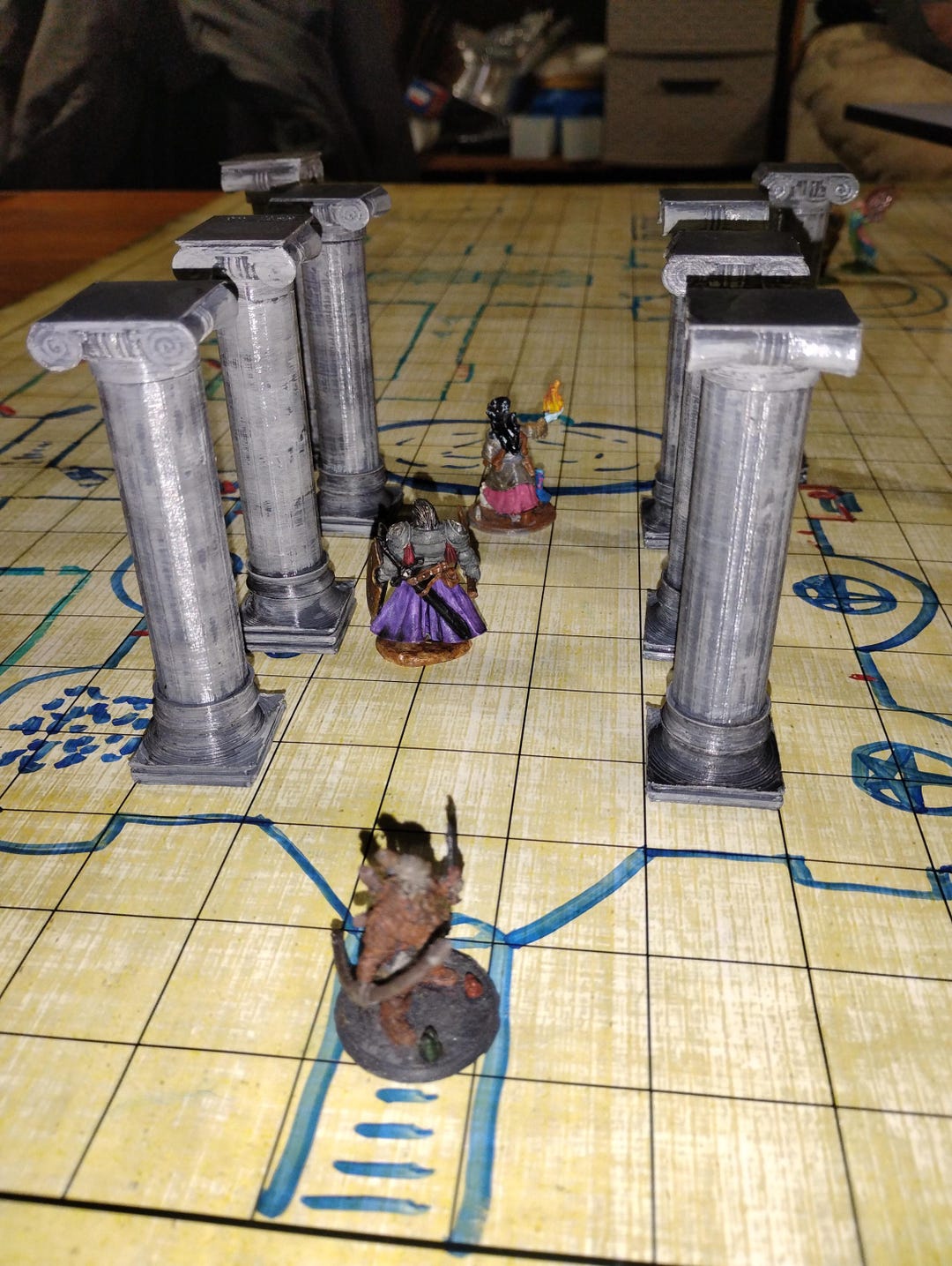 Gothic Stone Pillars – Hand-painted Terrain Set (4 Pcs) | TTRPG ...