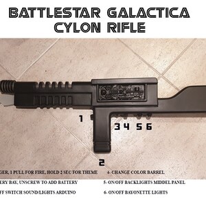 CYLON RIFLE Battlestar Galactica Fiberglass - Etsy