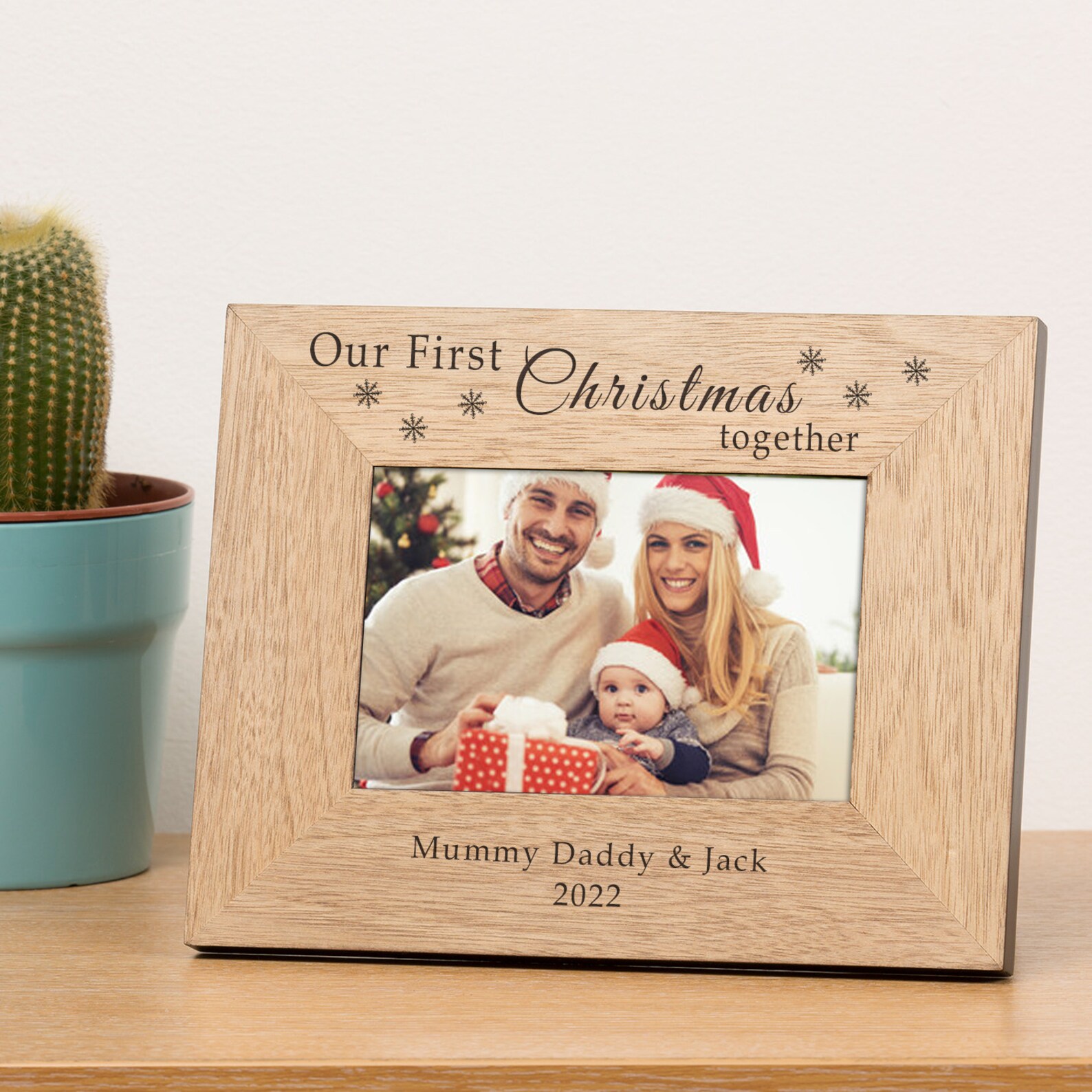 Personalised Our First Christmas Together Wood Photo Frame - Etsy UK