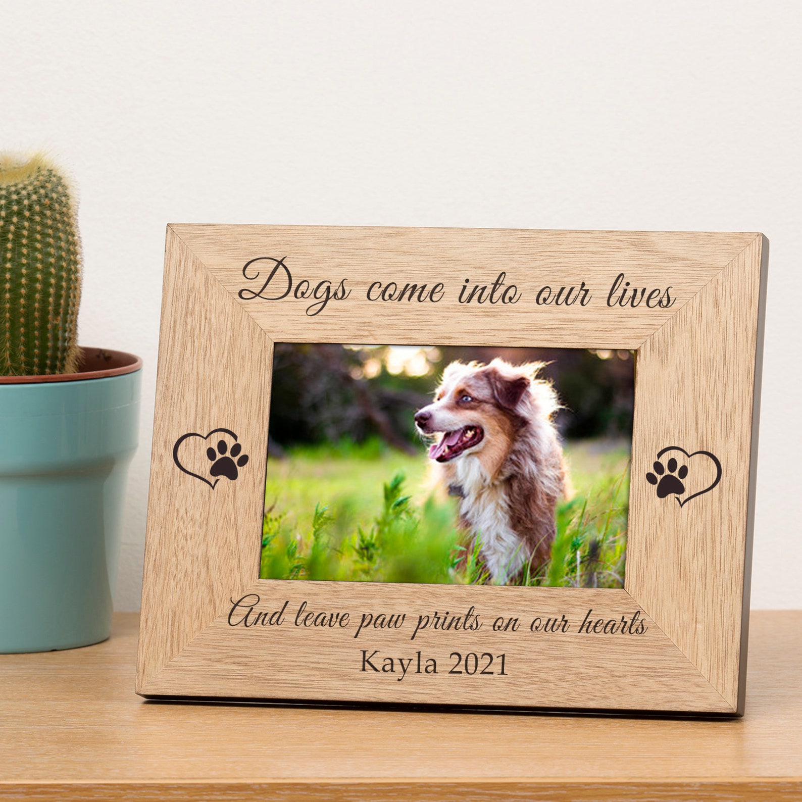 Dog Memory Frame Pet Memory Frame Beloved Dog Frame Dog - Etsy