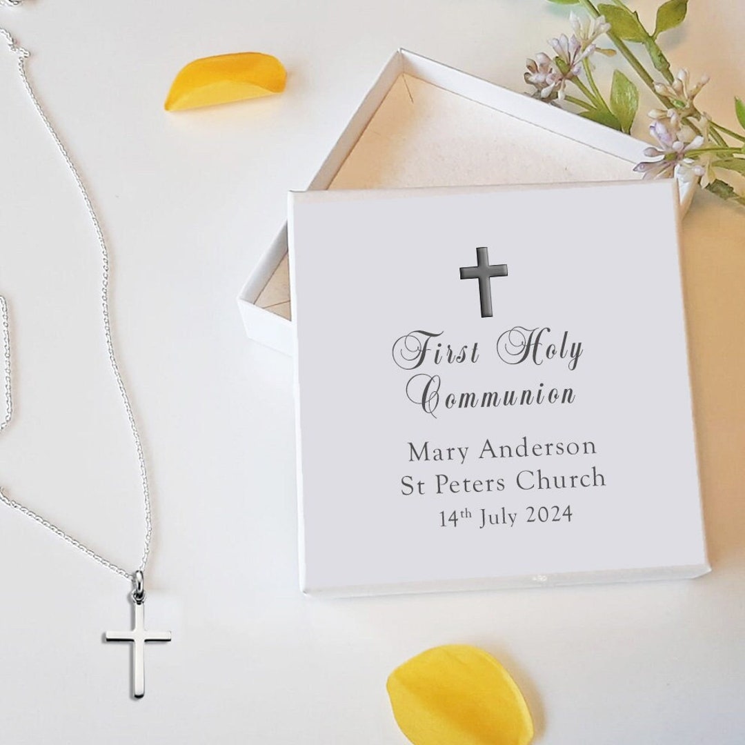 First Holy Communion Jewellery, First Holy Communion Cross Pendant ...