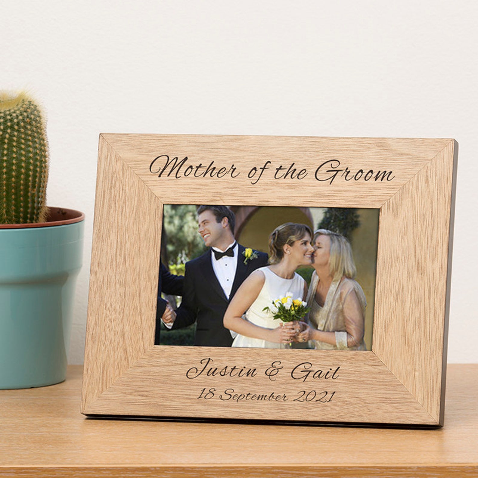 Parents of the Bride Photo Frame Engraved Wedding Photo - Etsy UK