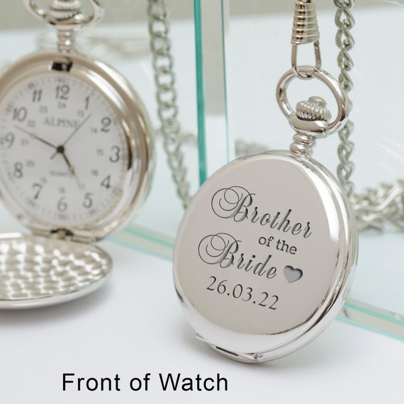 Brother of the Bride Pocket Watch Brother of the Bride Proud | Etsy