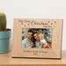 Personalised Our First Christmas Together Wood Photo Frame, 1st ...