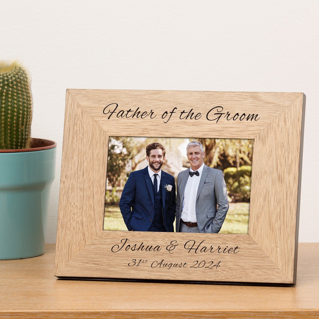 Parents of the Bride Photo Frame, Engraved Wedding Photo Frame, Mother ...