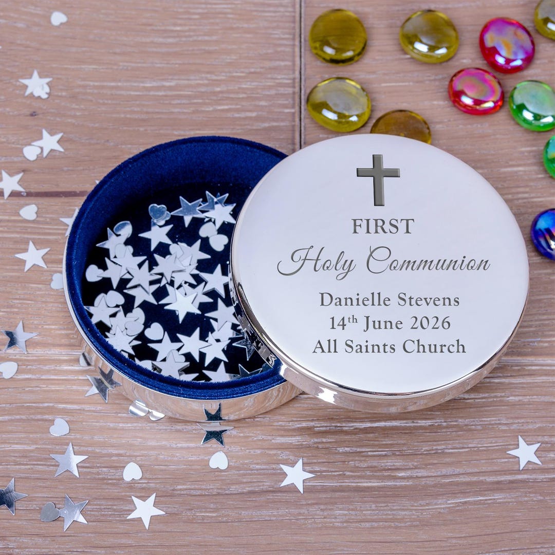 Girls First Holy Communion Gift, First Holy Communion Trinket Box ...